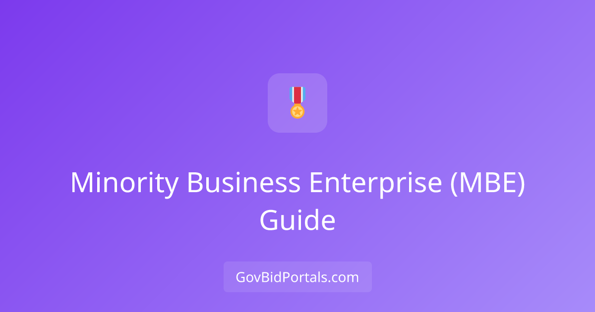 MBE Certification Guide for Minority Business Enterprises 2026 ...