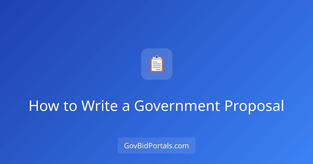 How to Write a Winning Government Proposal: Complete Guide for 2026 ...