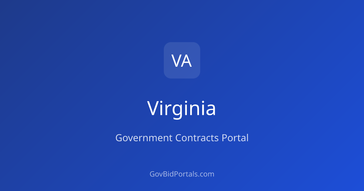 Virginia Government Contracts Portal | GovBidPortals